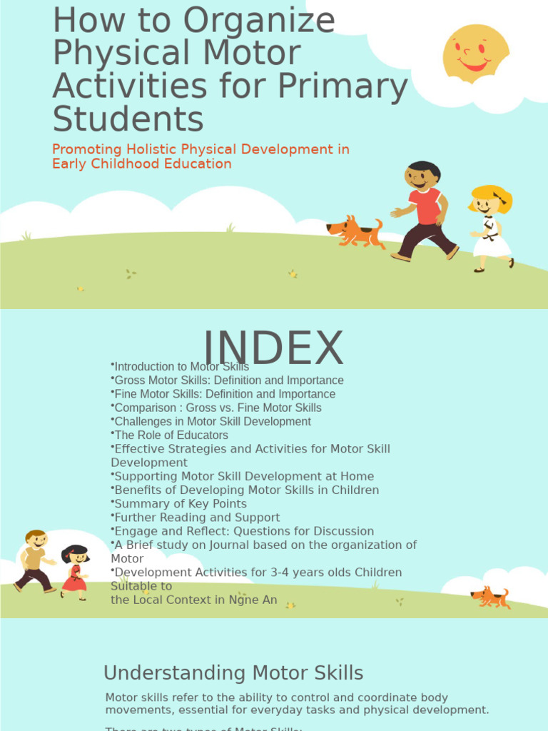 How To Organize Physical Motor Activities For Primary Students | PDF ...