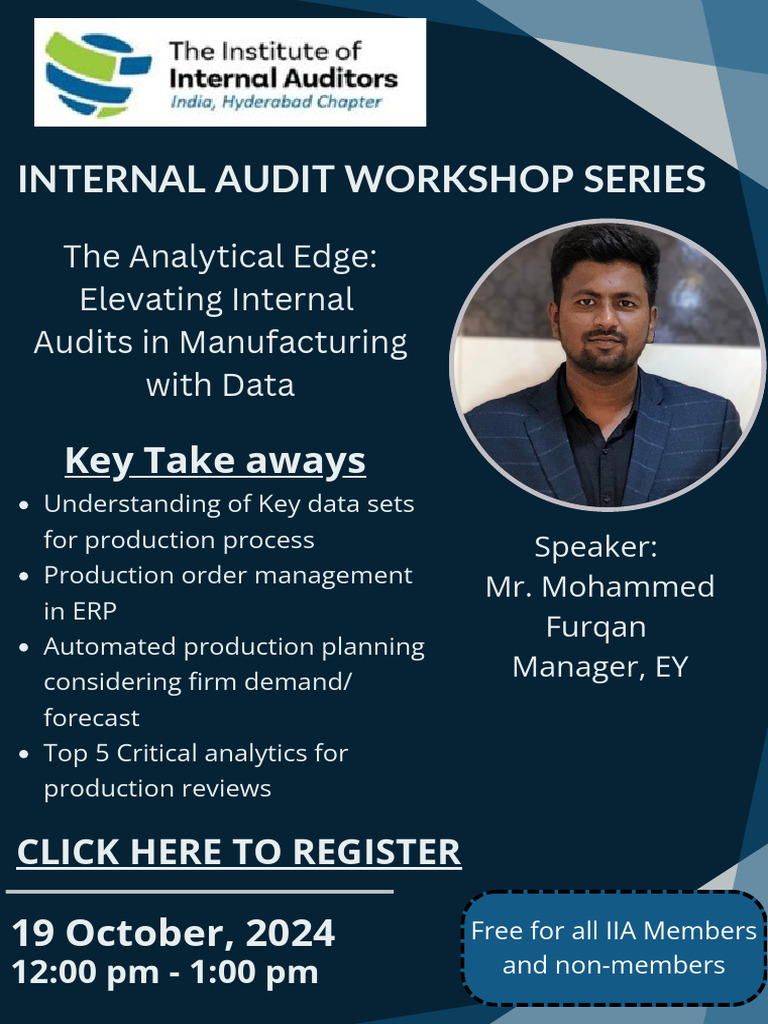 Internal Audit Workshop Series | PDF