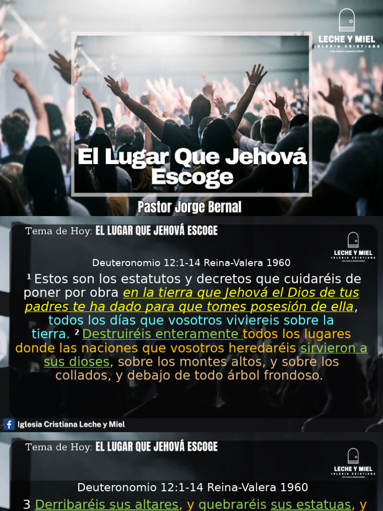 El Lugar Elegido por Jehová | PDF | Salmos | Creencia religiosa y doctrina