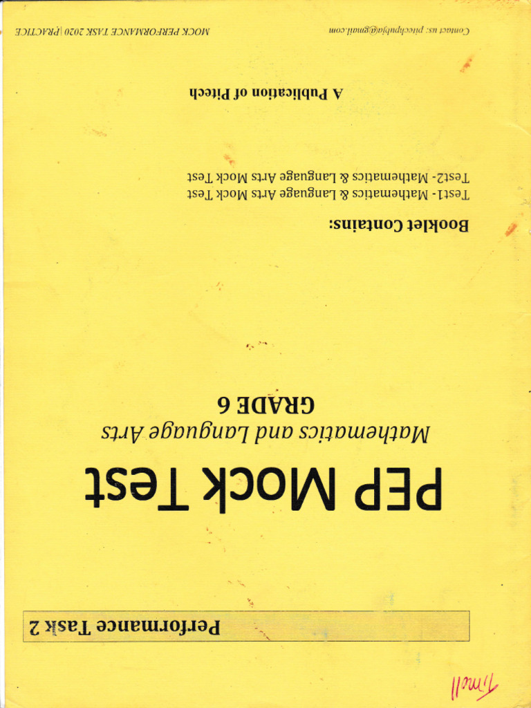 Pep Performance Task Mock Test | PDF