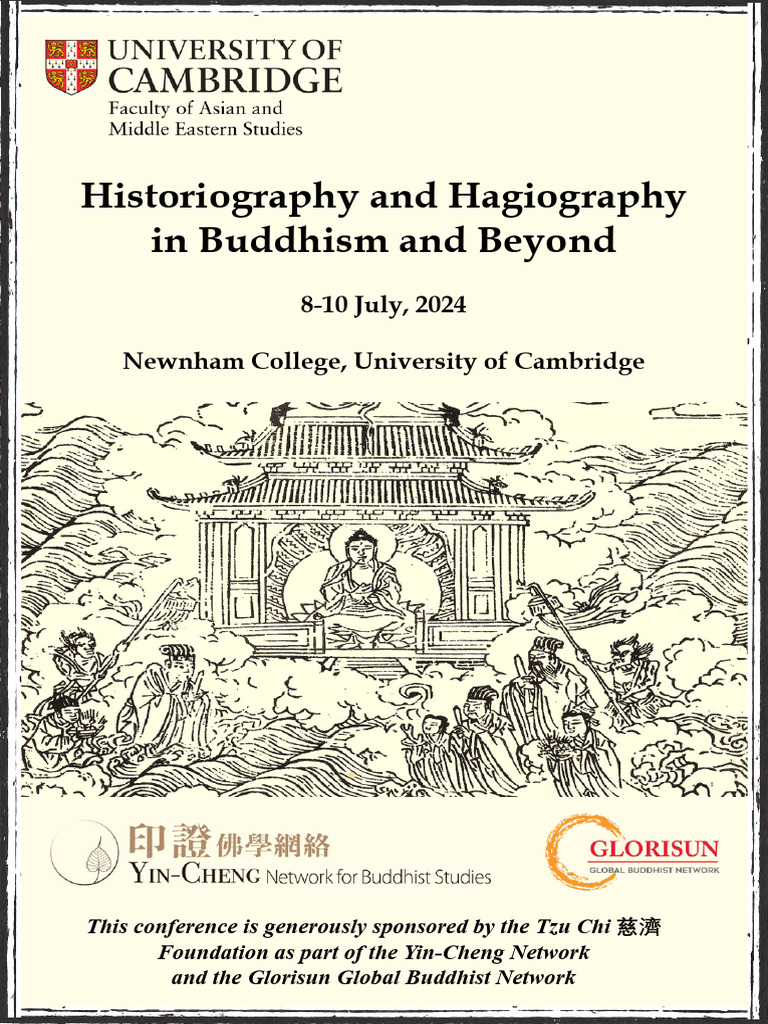 Full Program Historiography Hagiography Cambridge 2024 | PDF | Zen ...