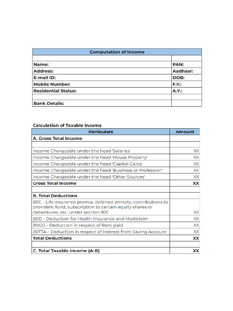 Comp Format | PDF