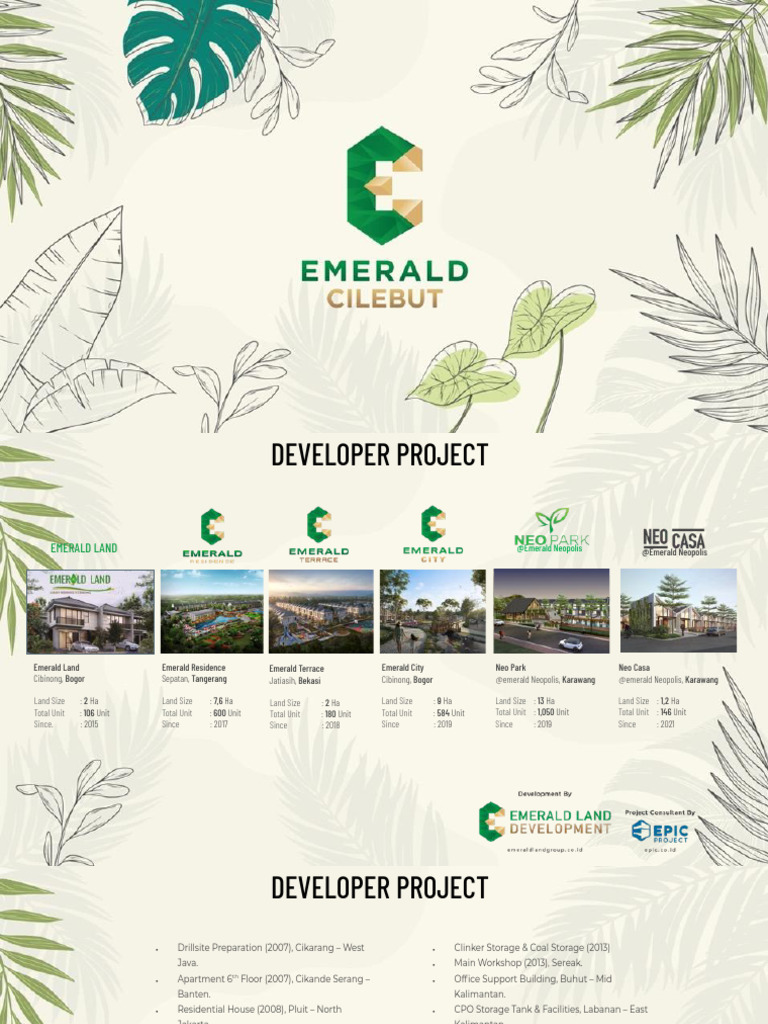 Emerald Land & Residence Projects | PDF | Science & Mathematics