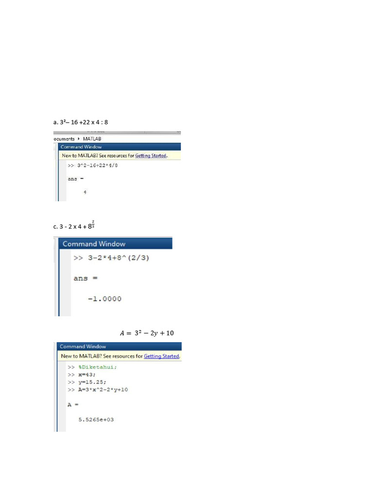 Tugas 2 Matlab | PDF | Metode & Bahan Ajar