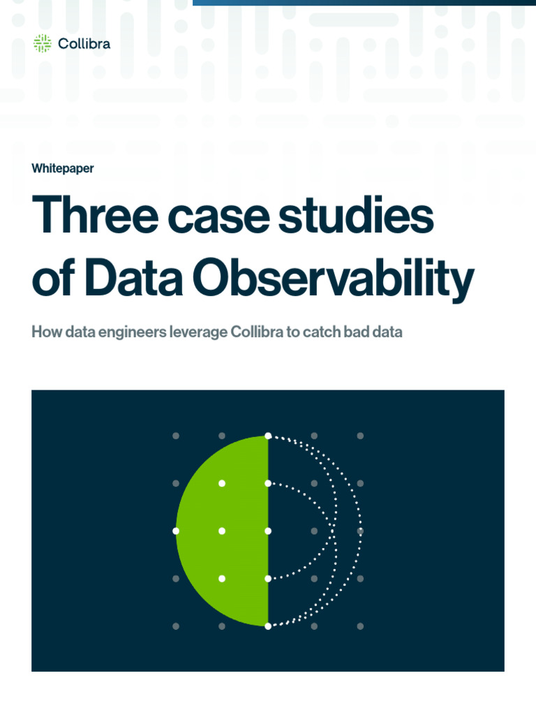 Data Observability Case Studies | PDF | Data Quality | Databases