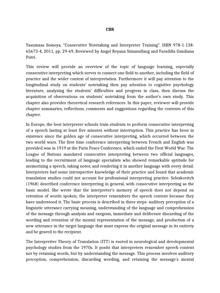 CBR Interpretation Angel & Dilla | PDF | Psychology | Language ...