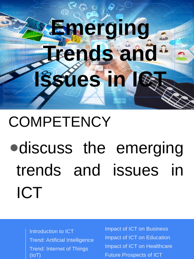 TLE 7 Q1 2 Discuss The Emerging Trends and Issues in ICT | PDF ...