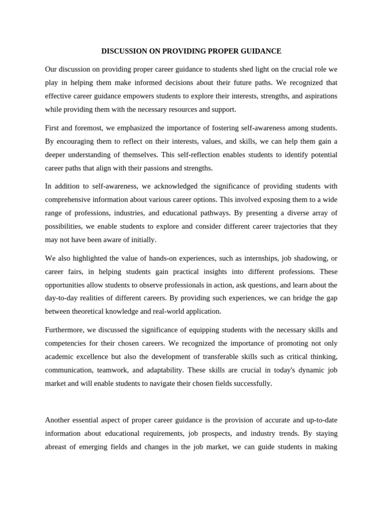 Effective Career Guidance Strategies | PDF | Mentorship | Cognitive Science