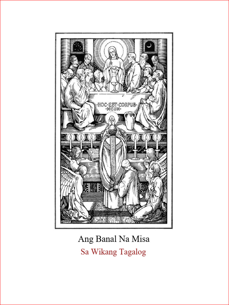 Ang Banal Na Misa Sa Wikang Tagalog | PDF