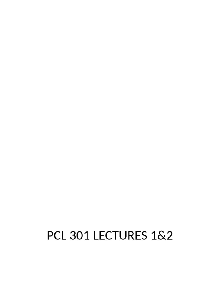 Pcl 301 Lectures 1&2 | PDF | Drug Metabolism | Cytochrome P450