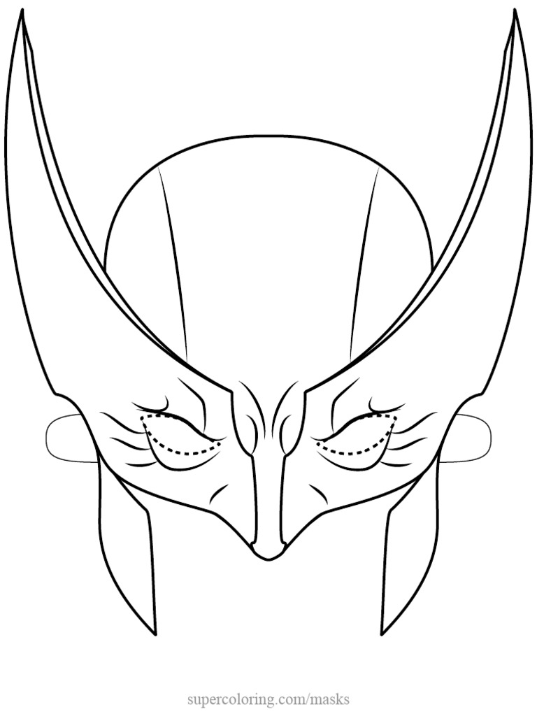 Wolverine Mask Outline Paper Craft | PDF