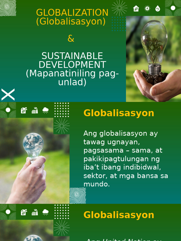 Sustainable Development Globalization Reviewer | PDF