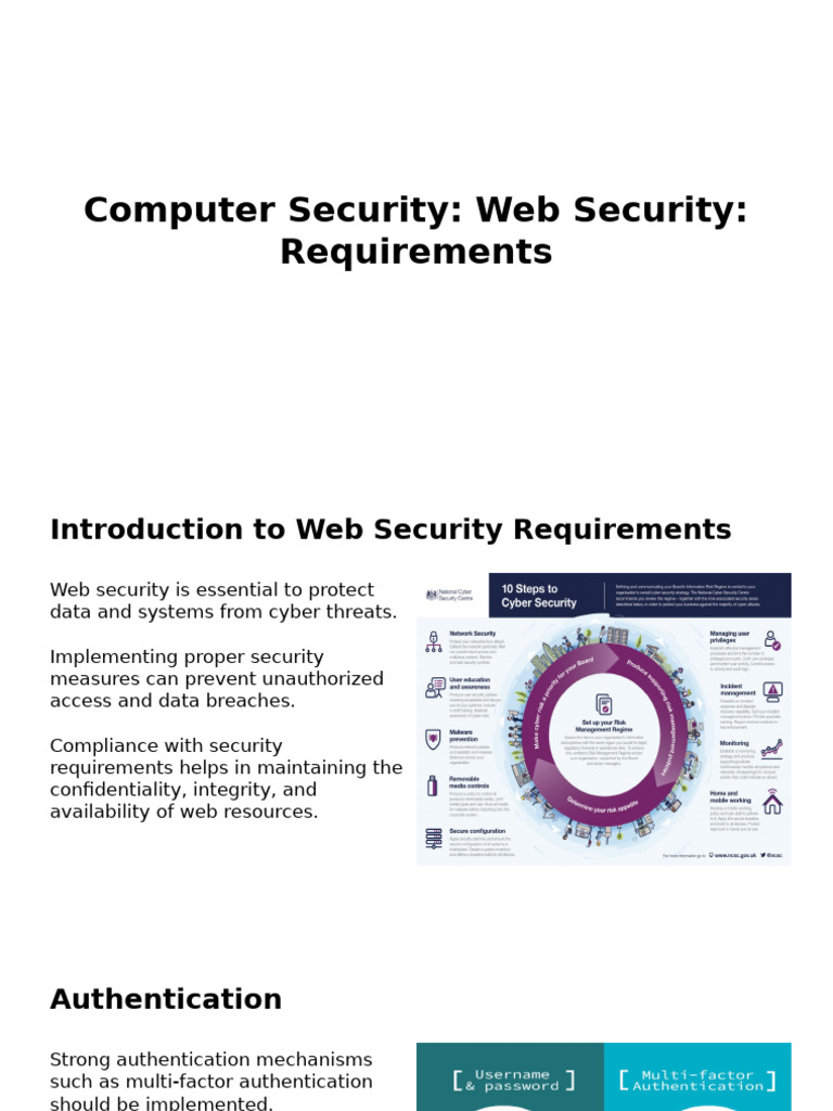 Computer Security - Web Security - Requirements | PDF | Security | Computer Security