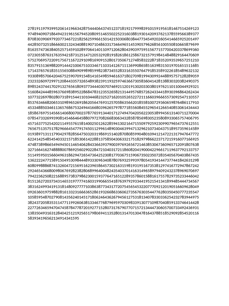 Some Digits of Pi | PDF