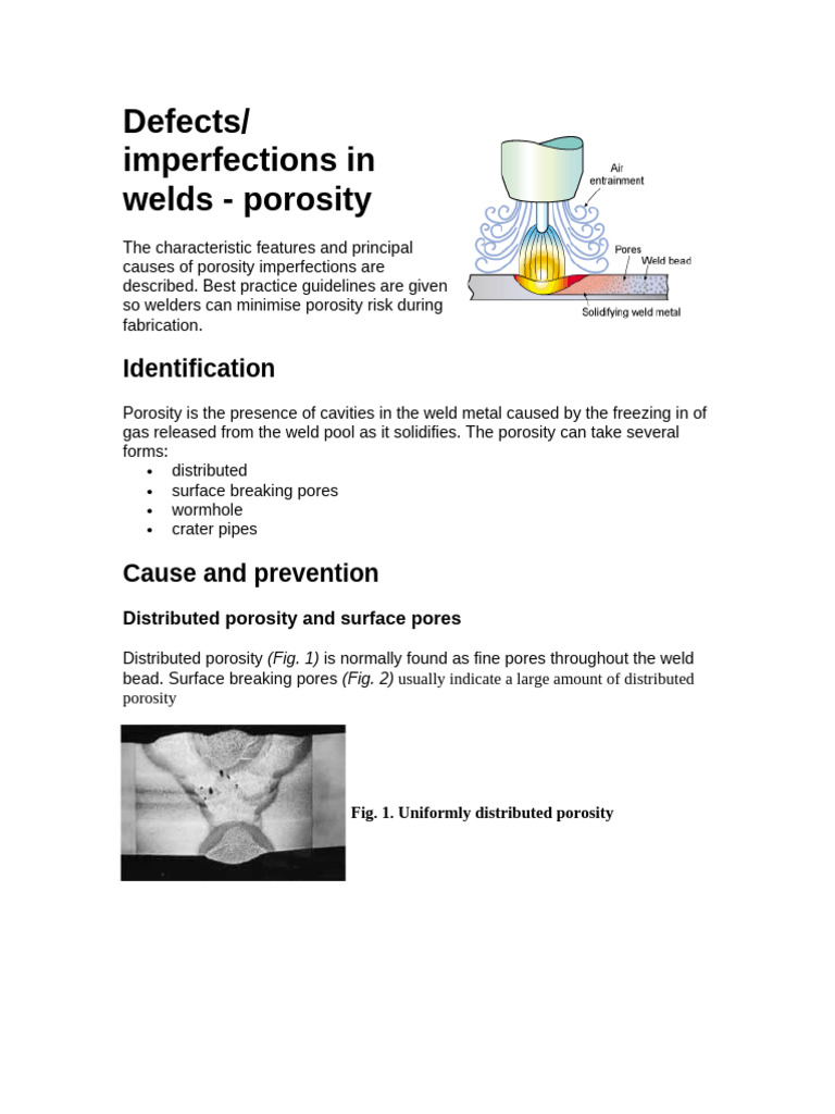 Minimizing Welding Porosity Defects | PDF | Welding | Construction