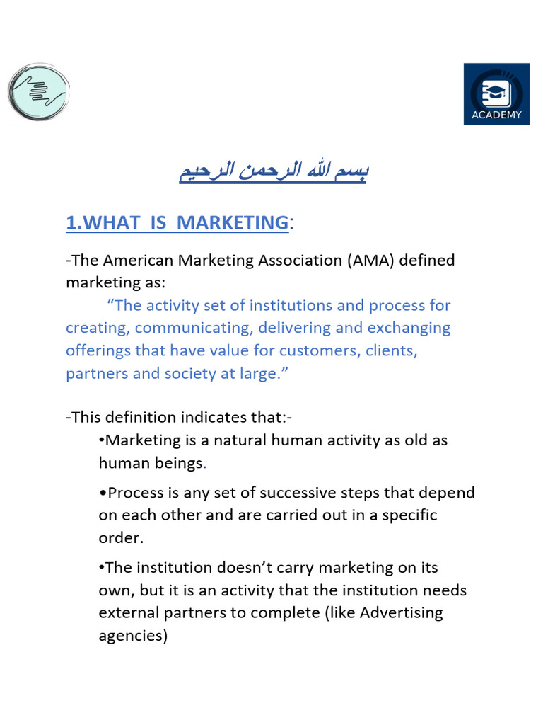 Marketing 1&2 | PDF | Marketing | Value (Economics)