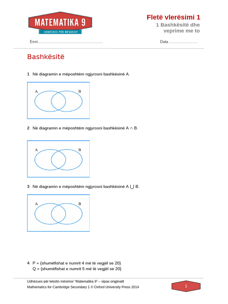 0101 Flete Vleresimi 1 - Bashkesia Dhe Veprime Me To | PDF