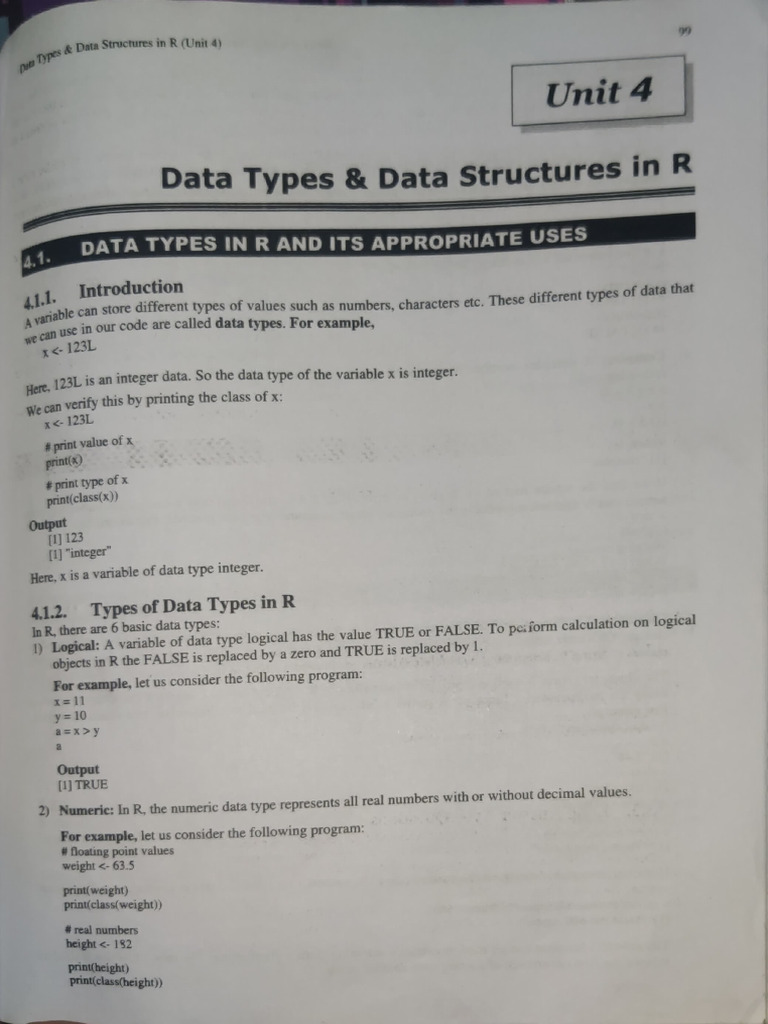 BBA Using R Unit 4 | PDF