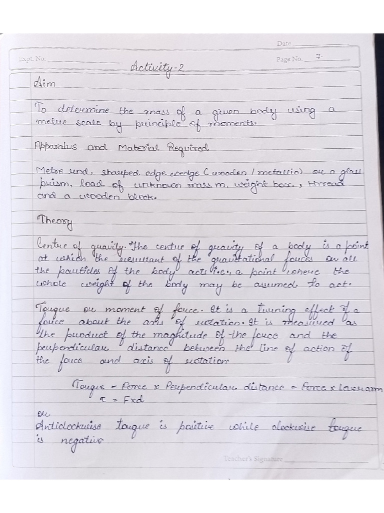 Activity 2 (Class 11) | PDF