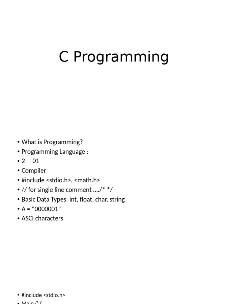 C Programming Lab 1 | PDF