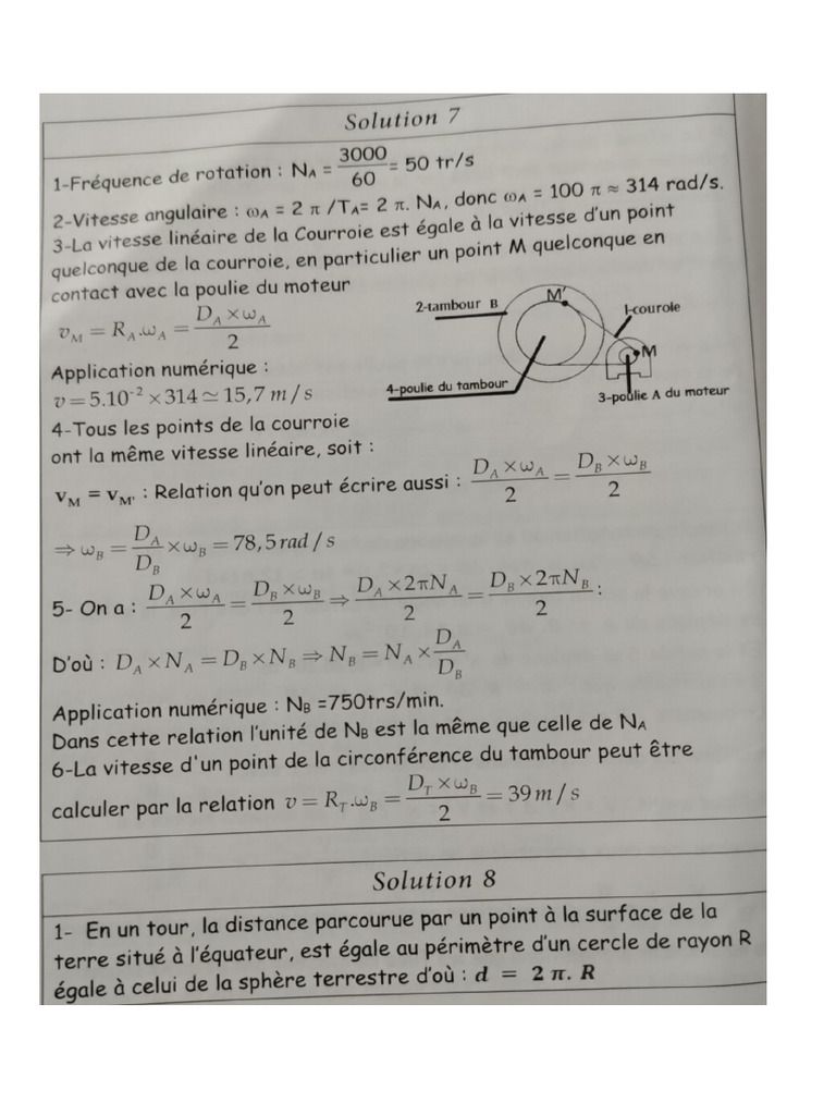Correction - Serie 2 - Rotation | PDF