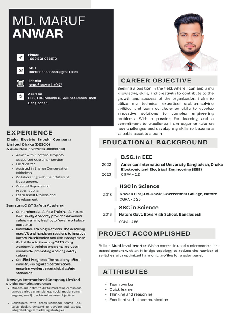 Maruf Anwar CVup | PDF | Digital Marketing