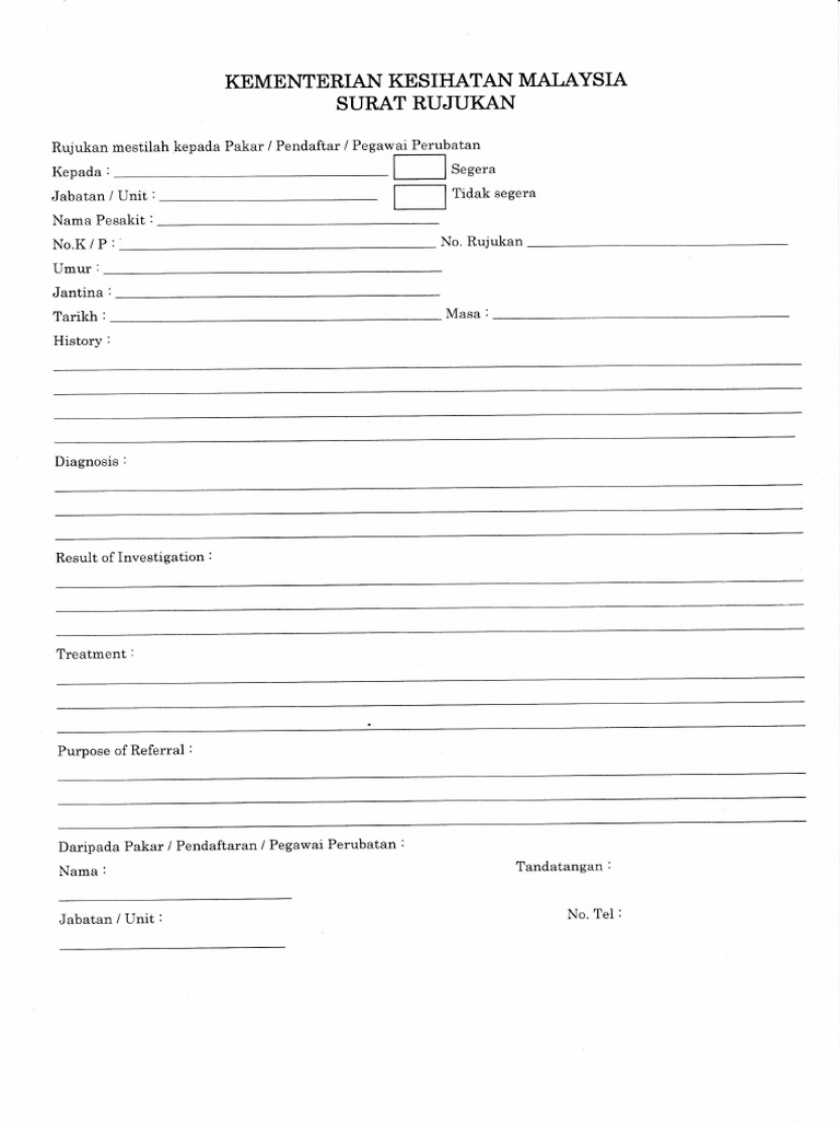 Surat Rujukan KKM | PDF