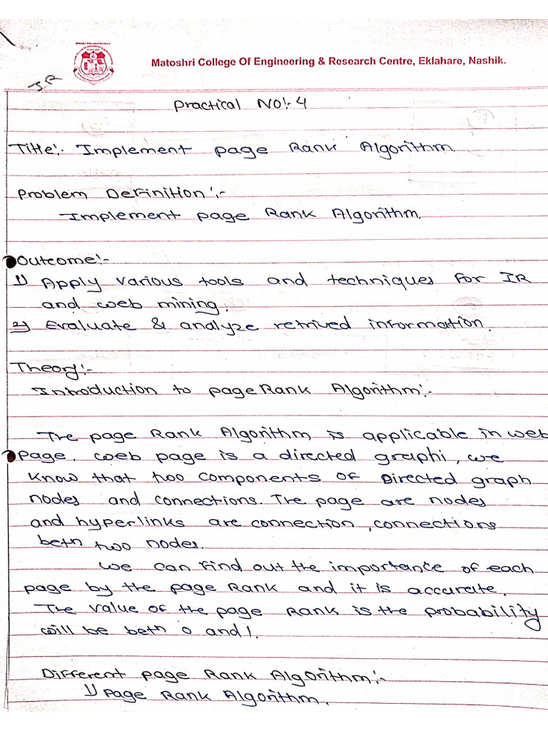 Practical No 4 IR | PDF