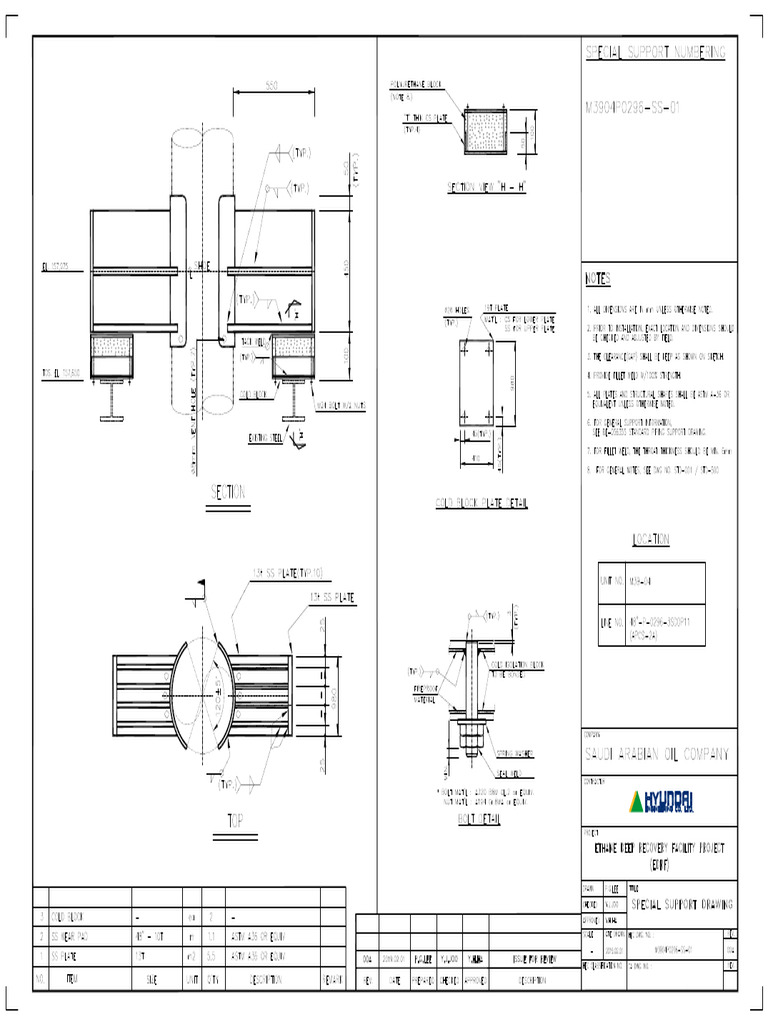Special Support Drawings - M3904P0296 - SS - 01 | PDF