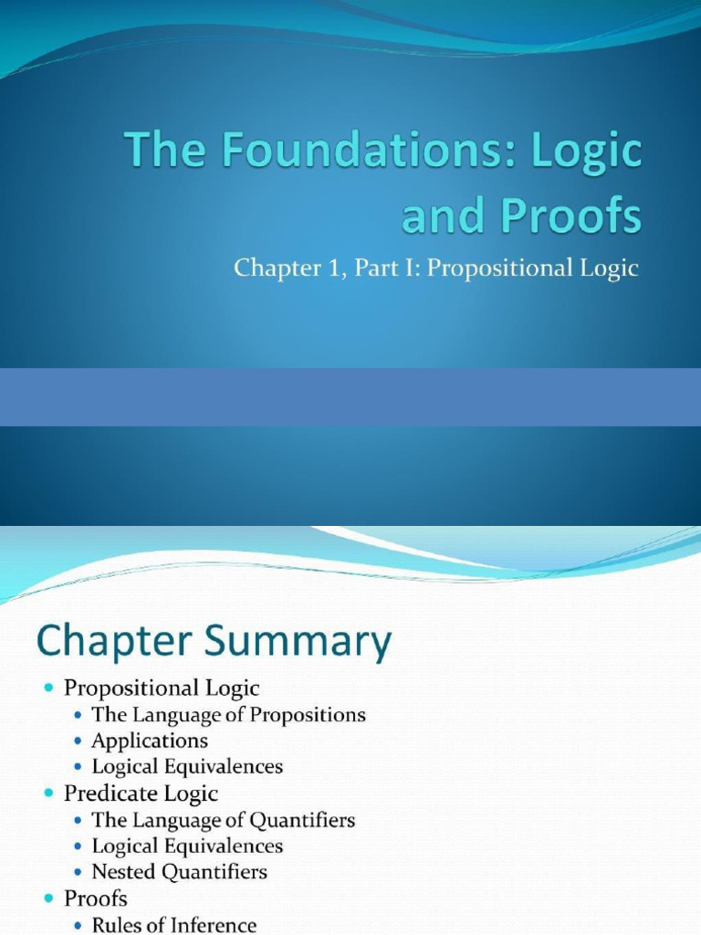 Lesson 1 Propositional Logic | PDF