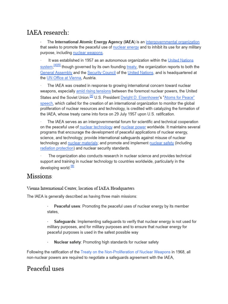 IAEA Research | PDF | International Atomic Energy Agency | Nuclear ...