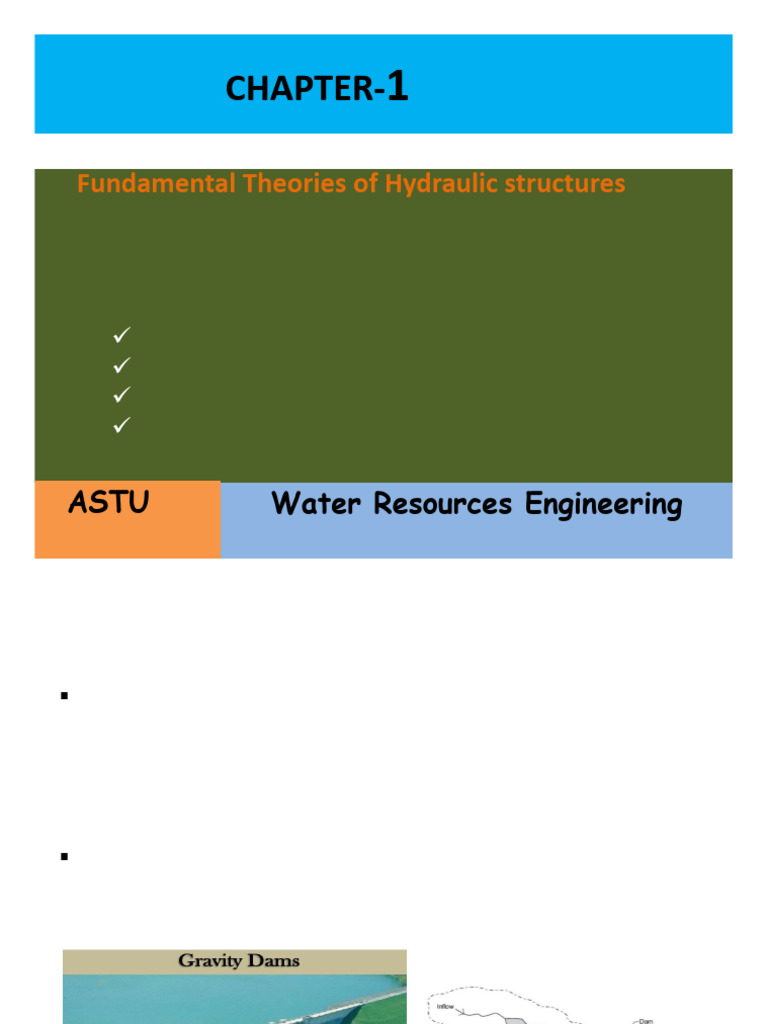 Chapter-1. hydraulic structure | PDF | Dam | River