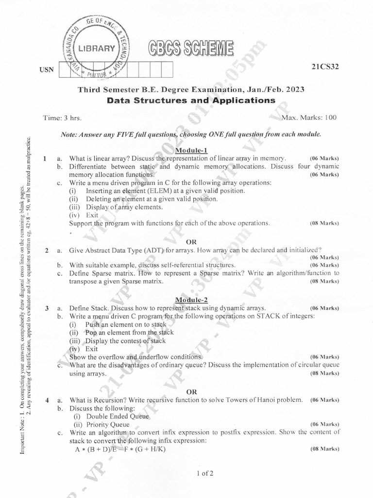 JAN-FEB-2023 | PDF | Data | Computer Science
