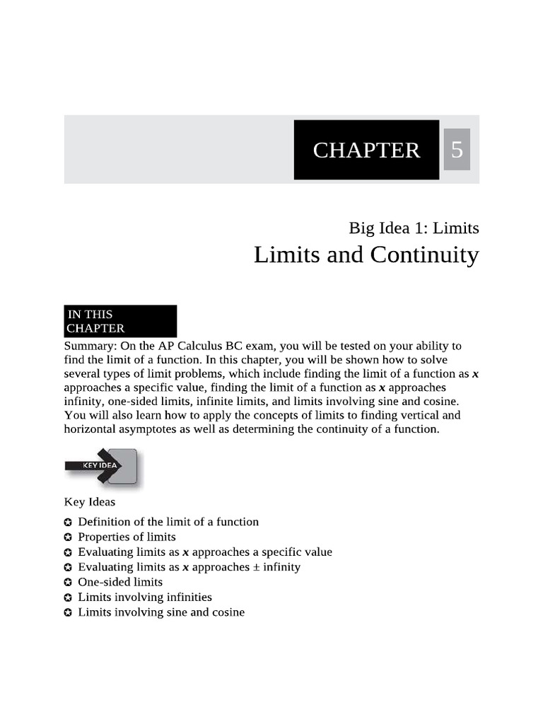 5 Limits and Continuity | PDF