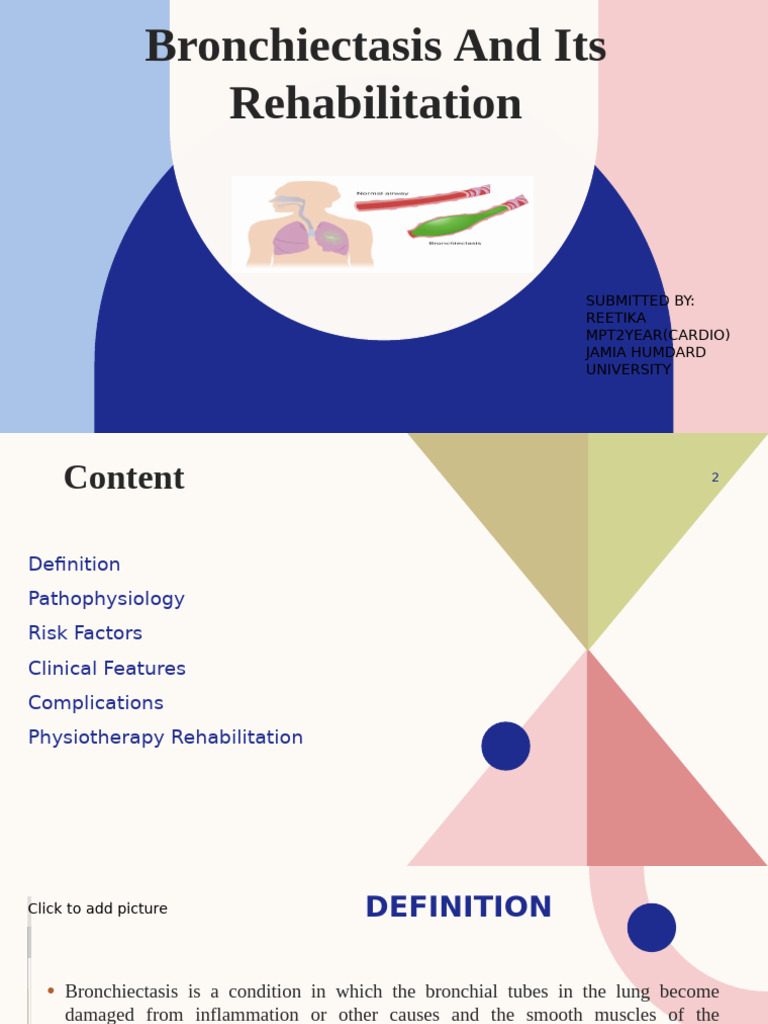 Bronchiectasis and Its Rehabilitation - REETIKA | PDF | Chronic ...