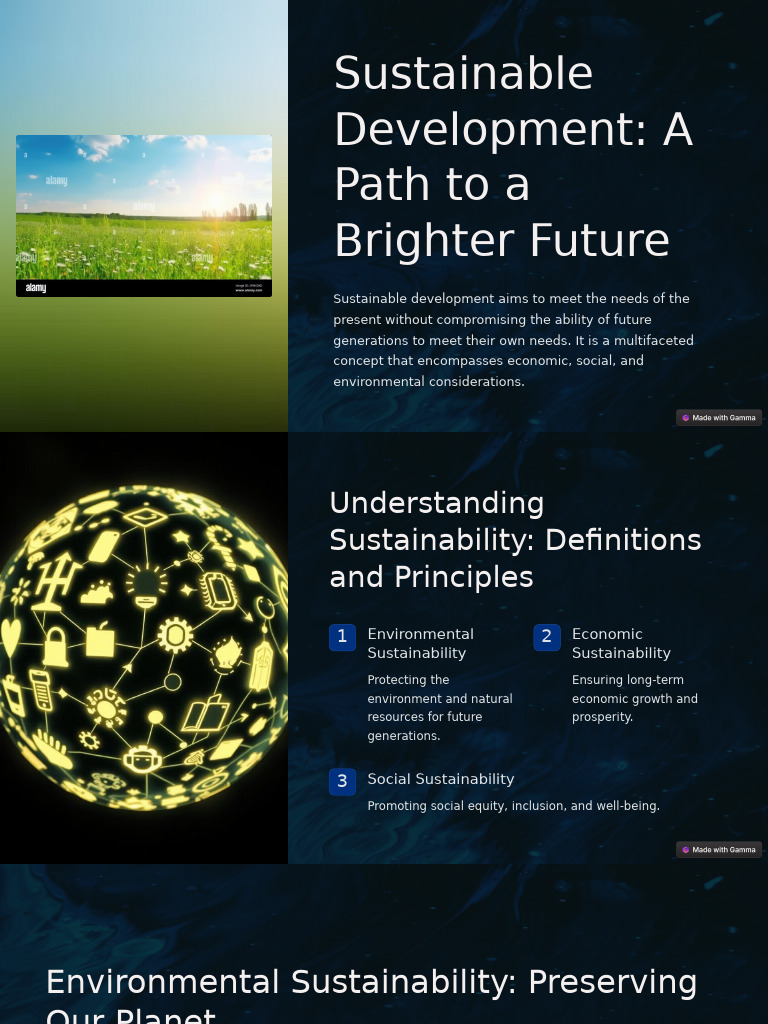 Sustainable Development A Path To A Brighter Future | PDF ...