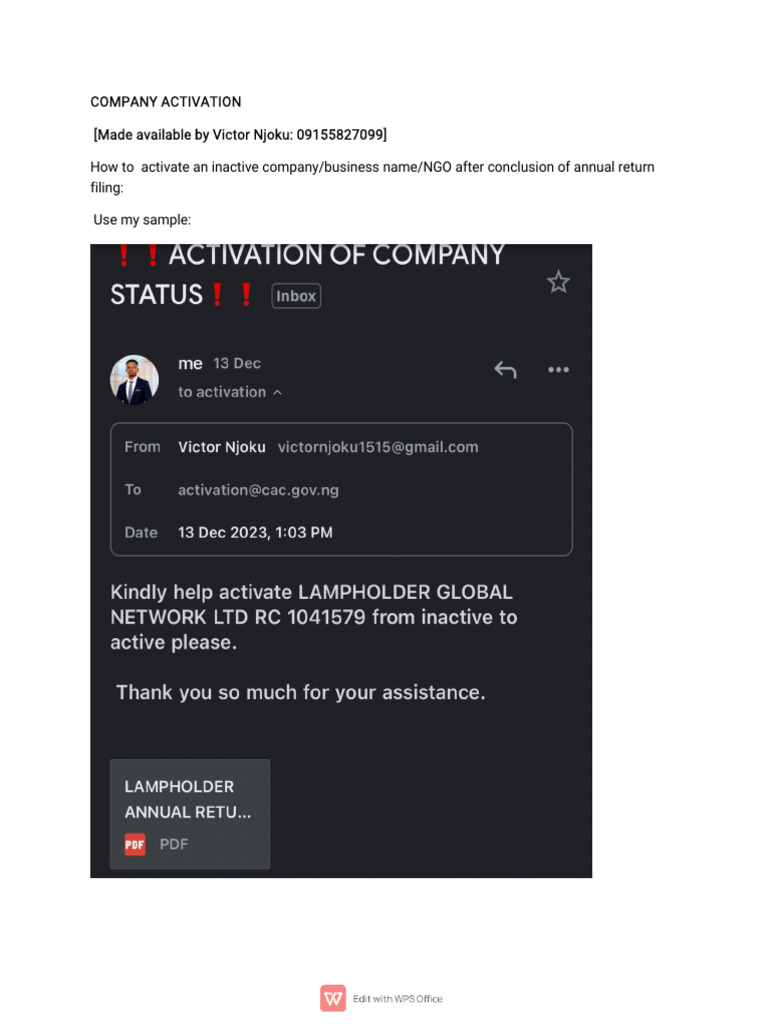 Company Activation Guide | PDF
