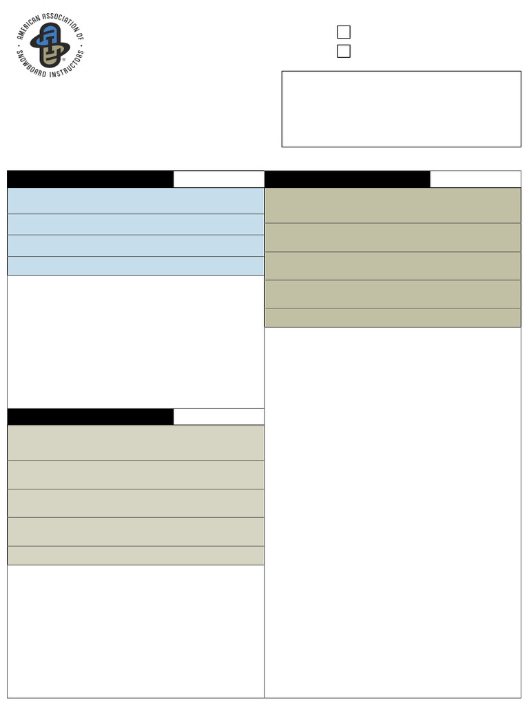 AASI Certified Level II Snowboard Movement Analysis Technical ...