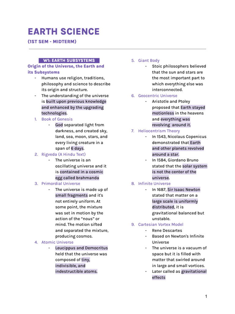 Earth Science | PDF | Rock (Geology) | Soil
