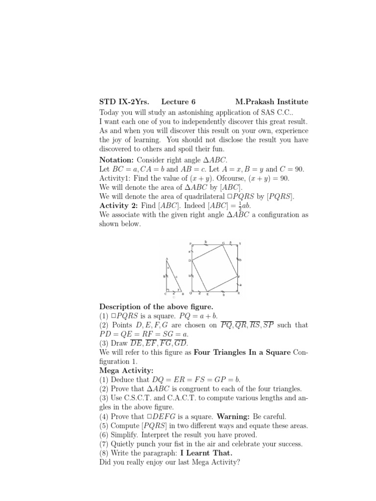 L6 | PDF | Classical Geometry | Euclid