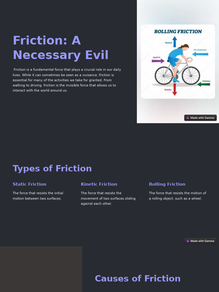 Friction A Necessary Evil | PDF | Friction | Building Engineering