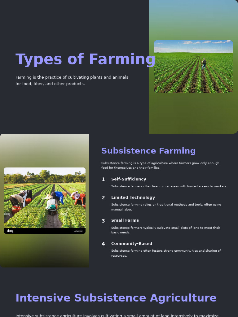 Types of Farming | PDF | Agriculture | Pastoralism