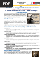 RESUMEN Por Capítulos de CRIMEN Y CASTIGO - ¡¡MUY COMPLETO!! | PDF | Crimen y castigo