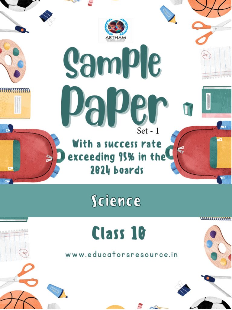 Top 10 Sample Papers Class 10 Science With Solution | PDF | Zinc | Metals