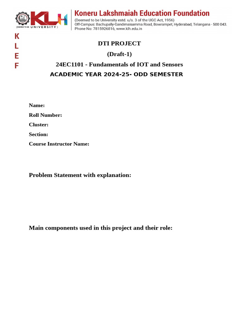 DTI Project_Draft-1 (1) | PDF