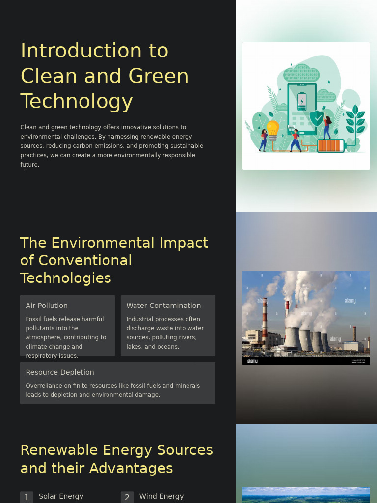 Introduction To Clean and Green Technology | PDF