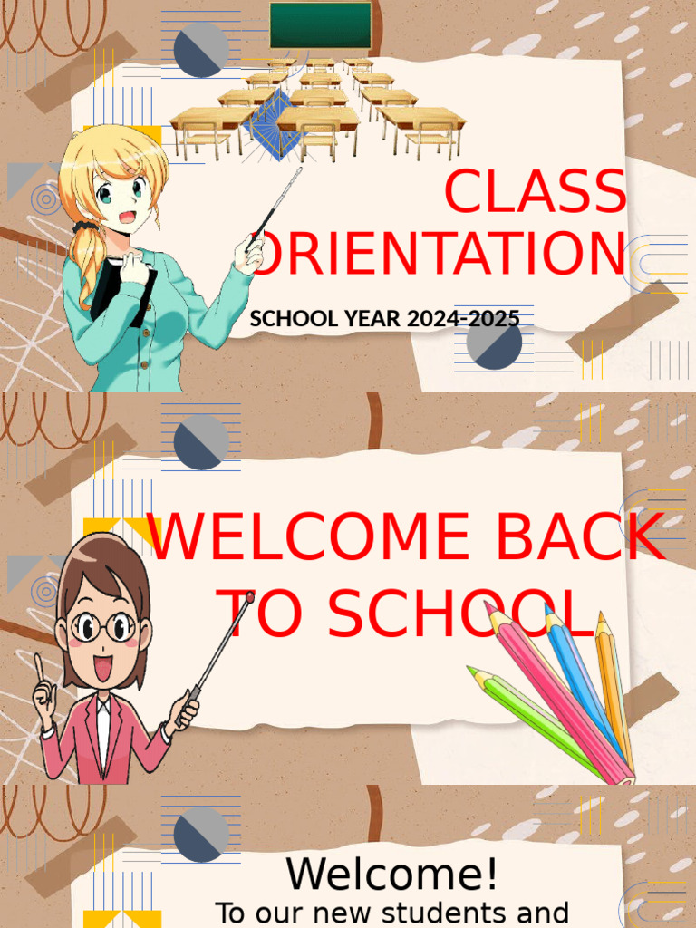 Class Orientation 2024 2025 Pdf Wellness