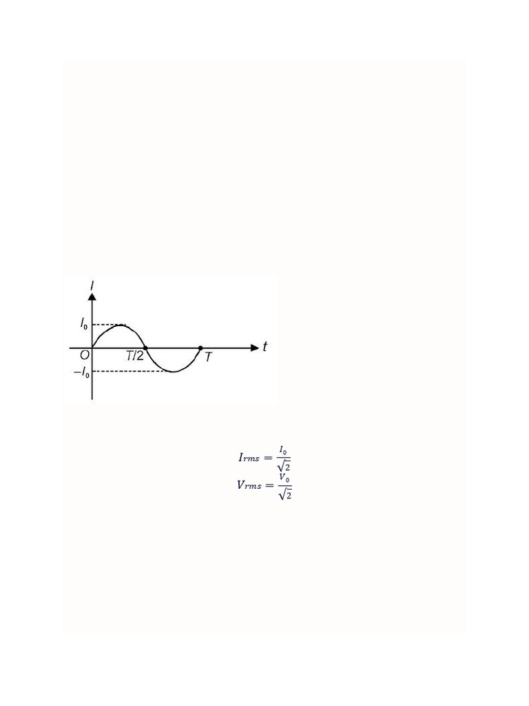 Alternating Current Part 1 Pdf Capacitor Inductor