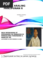 Mga Patakaran at Programa Ni Pangulong Ferdinand E. Marcos: (Disyembre ...