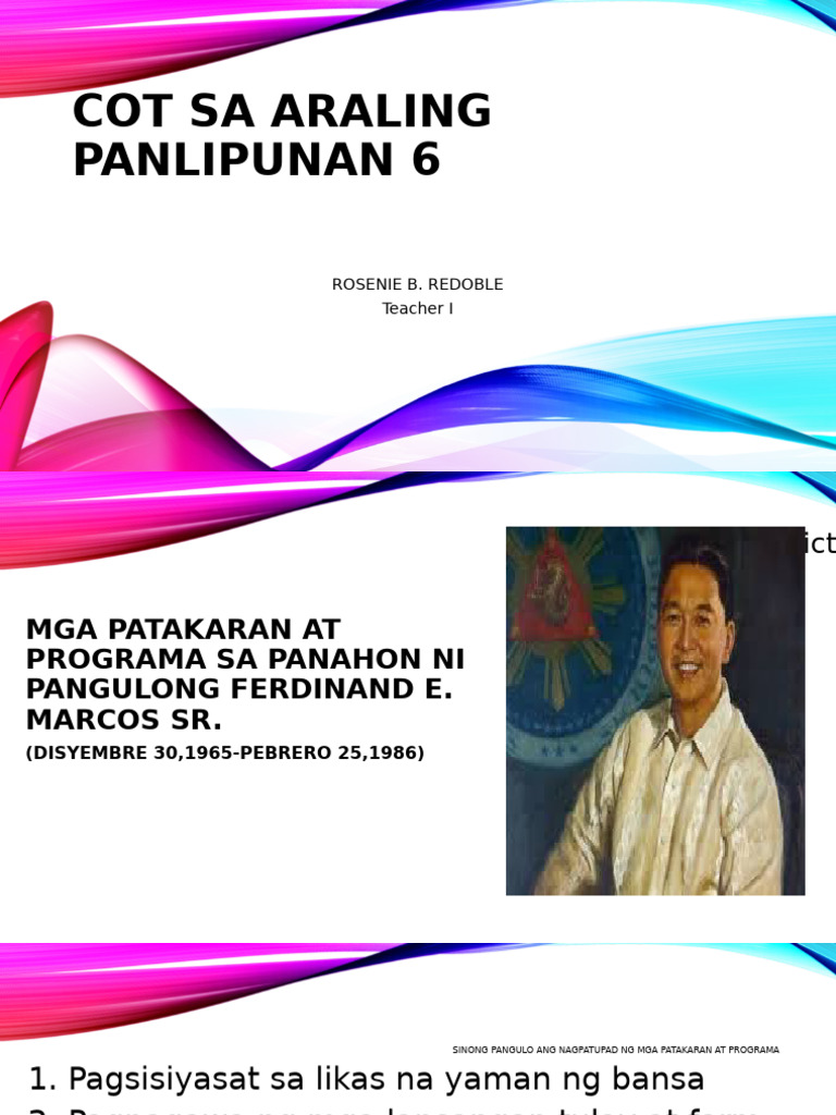 Cot Sa ARALING PANLIPUNAN 6 Final | PDF